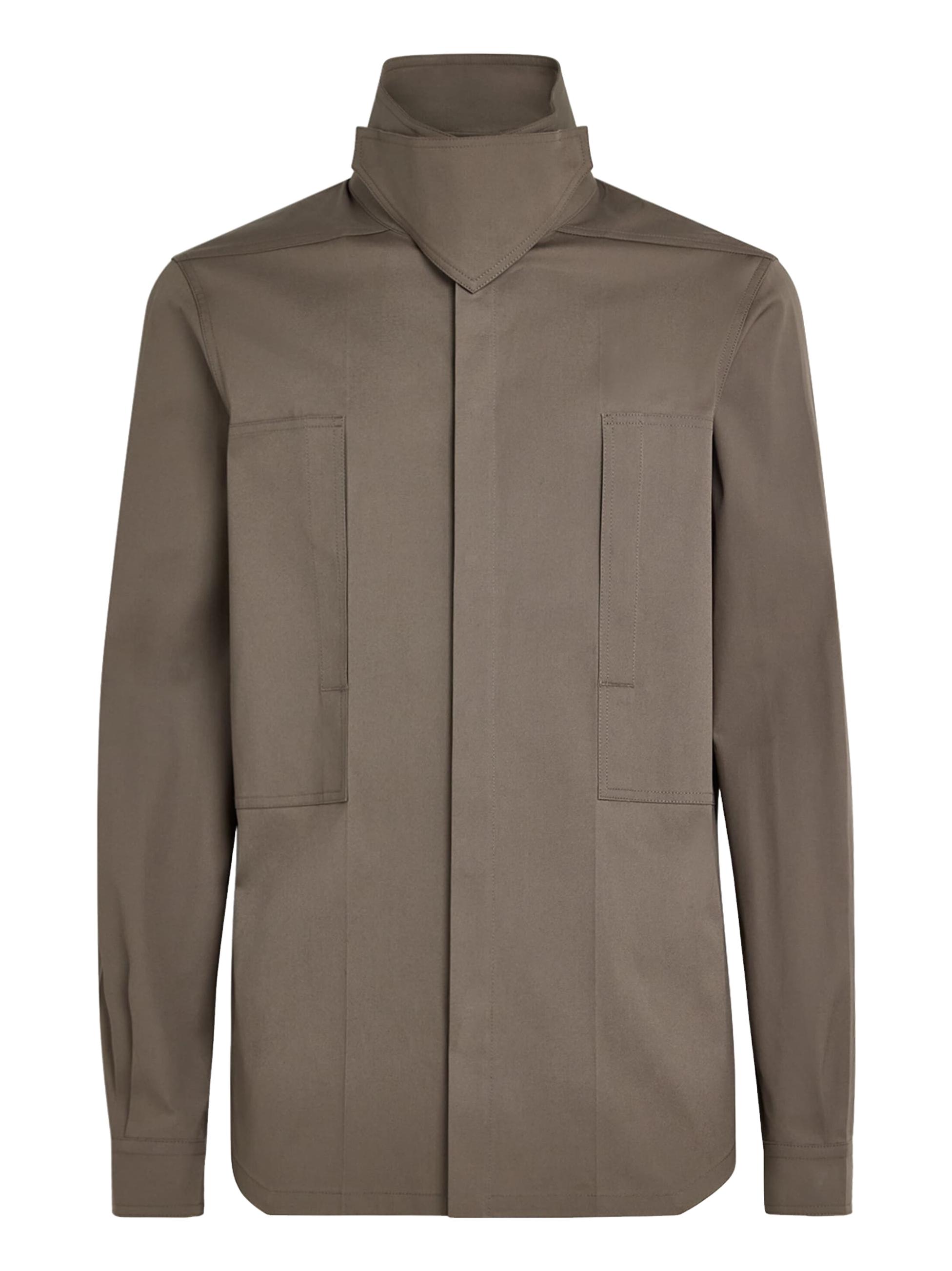RICK OWENS high-neck overshirt