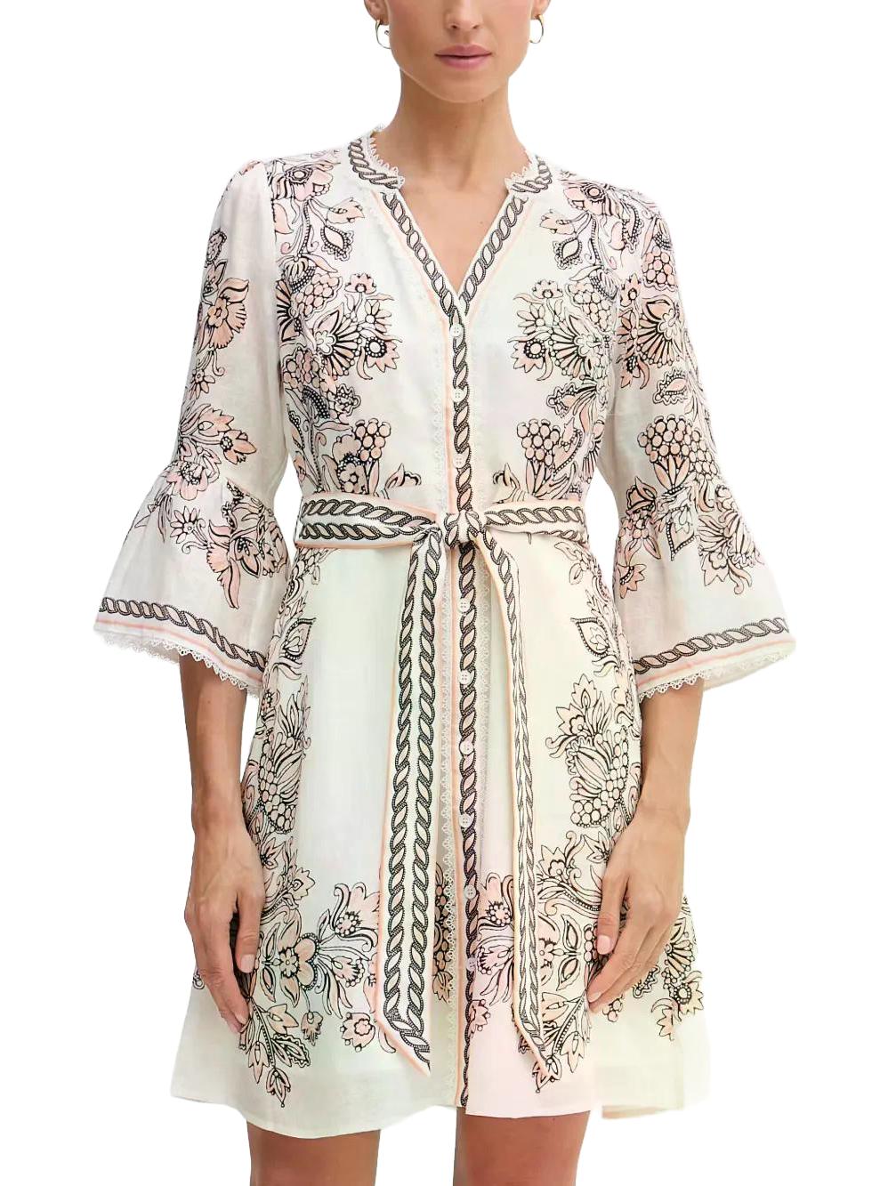 HALE BOB Hale Bob Maxwell Floral-Print Belted Mini Dress