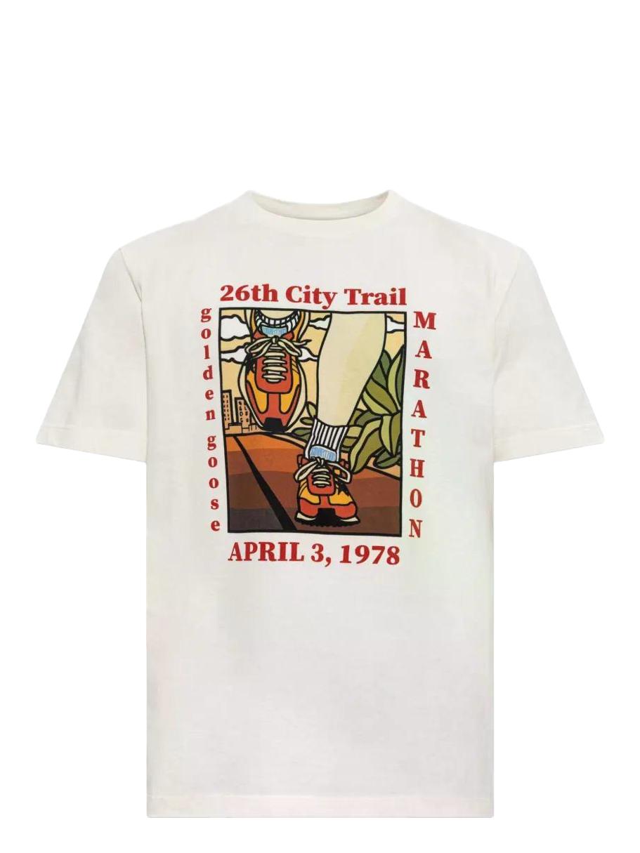 GOLDEN GOOSE Golden Goose Graphic Print Cotton T-Shirt
