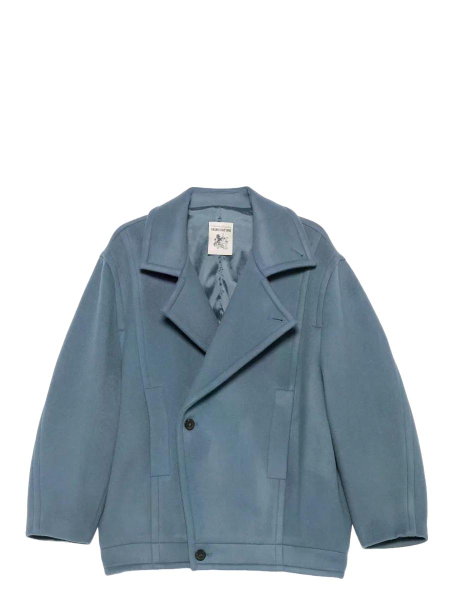 SEMICOUTURE Semicouture Double-Breasted Notch-Lapel Coat