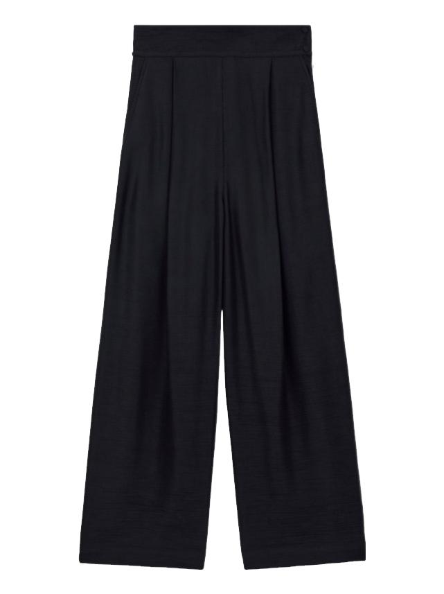 EMPORIO ARMANI Emporio Armani Pleated Wide-Leg Palazzo Trousers