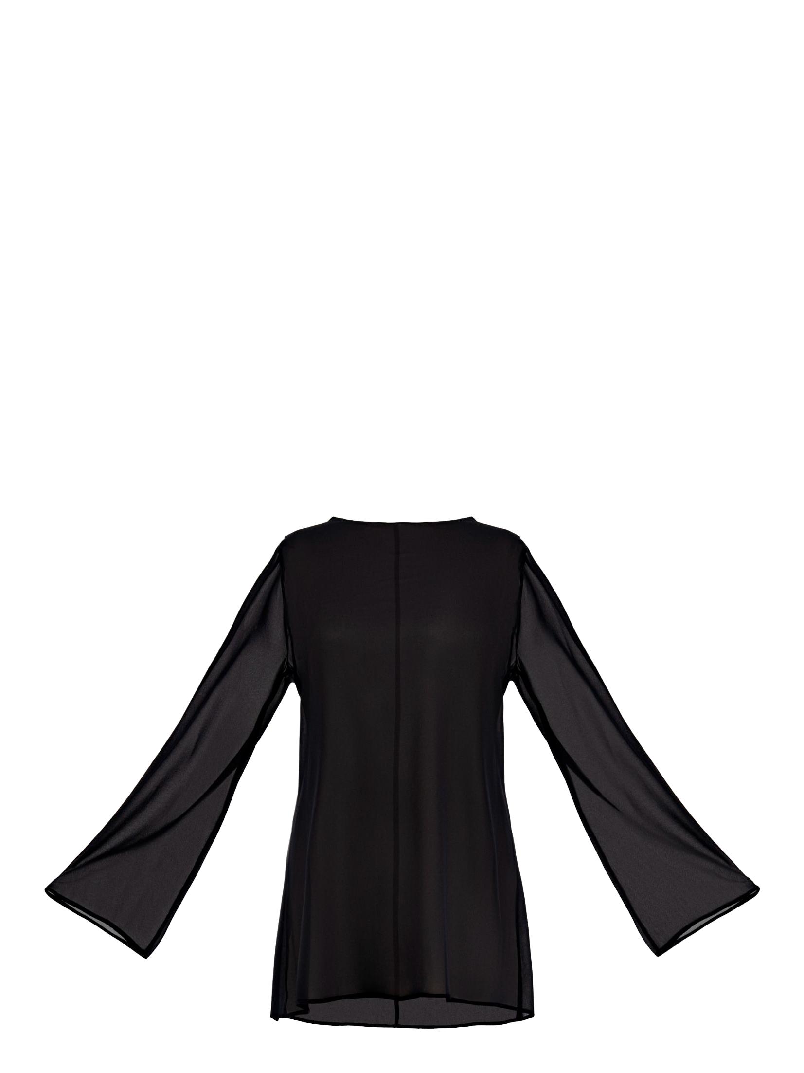 WARDROBE.NYC Wardrobe.NYC Sheer Split-Cuff Blouse
