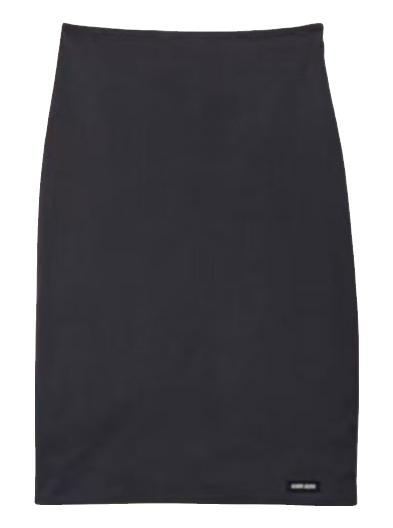 MIU MIU MIU MIU Stretch Poplin Skirt