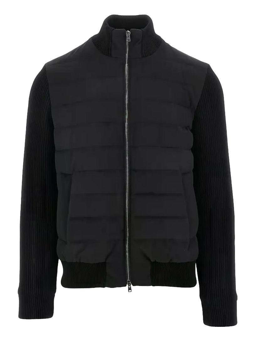 MONCLER Moncler Quilted Front Zip Cardigan with Long Sleeves