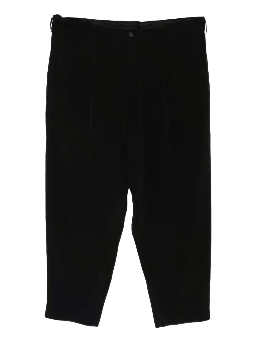 YOHJI YAMAMOTO Yohji Yamamoto Black Pleated Wide-Leg Trousers