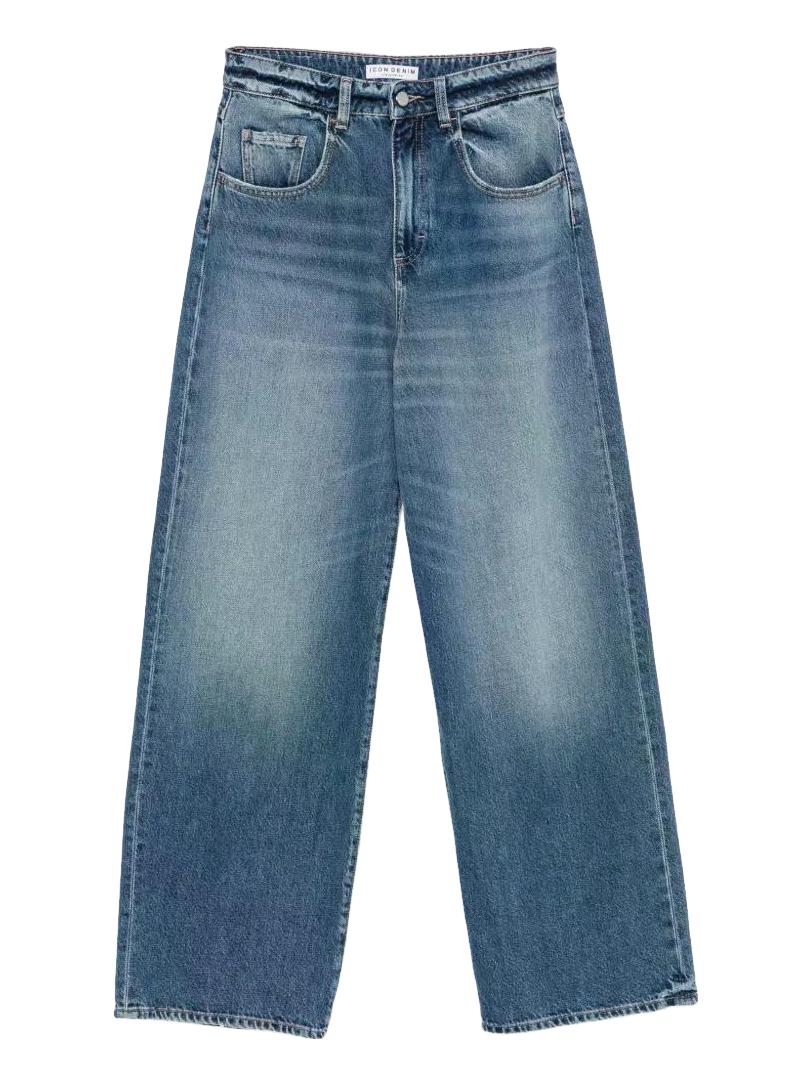 ICON DENIM LOS ANGELES ICON DENIM Faded Wide-Leg Jeans