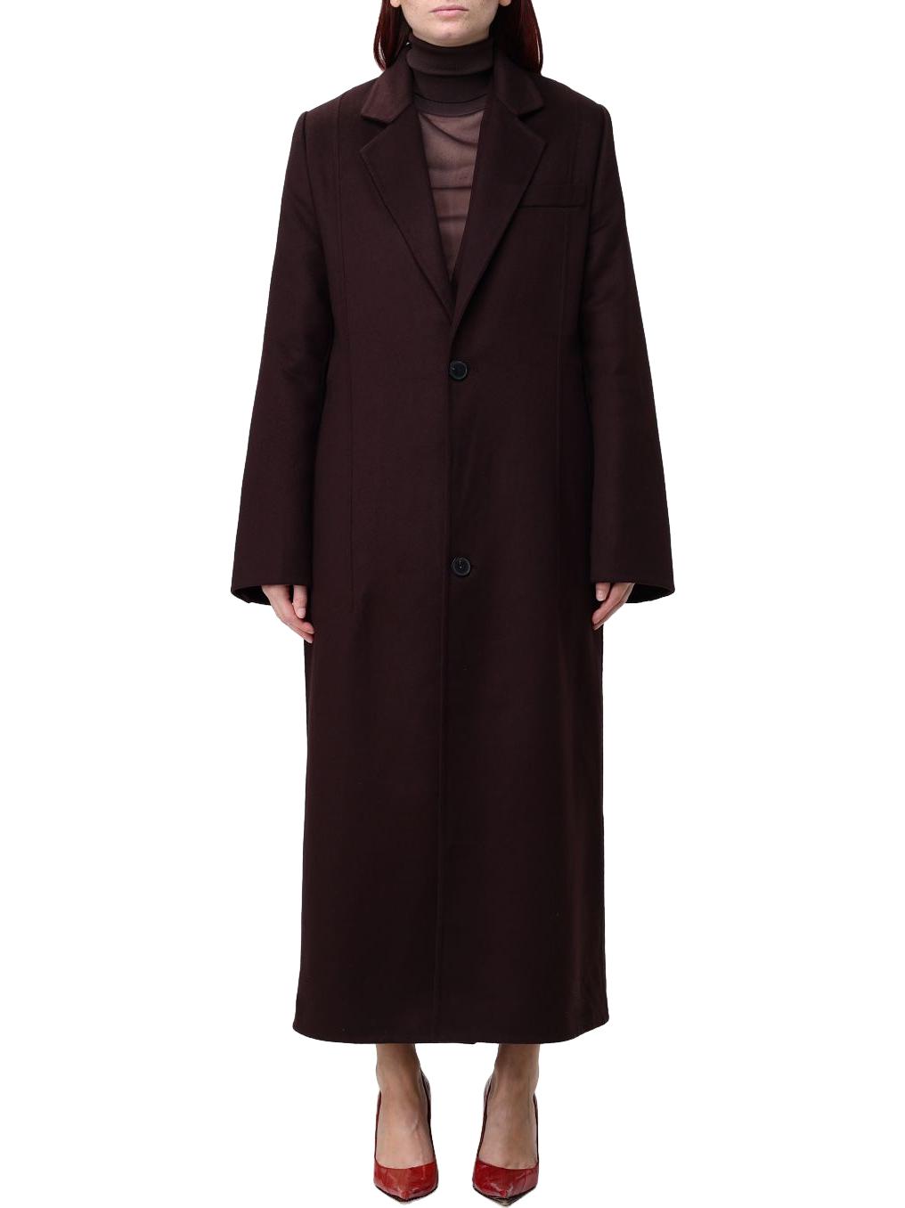 VICTORIA BECKHAM Victoria Victoria Beckham Single-Breasted Long Virgin Wool Blend Coat