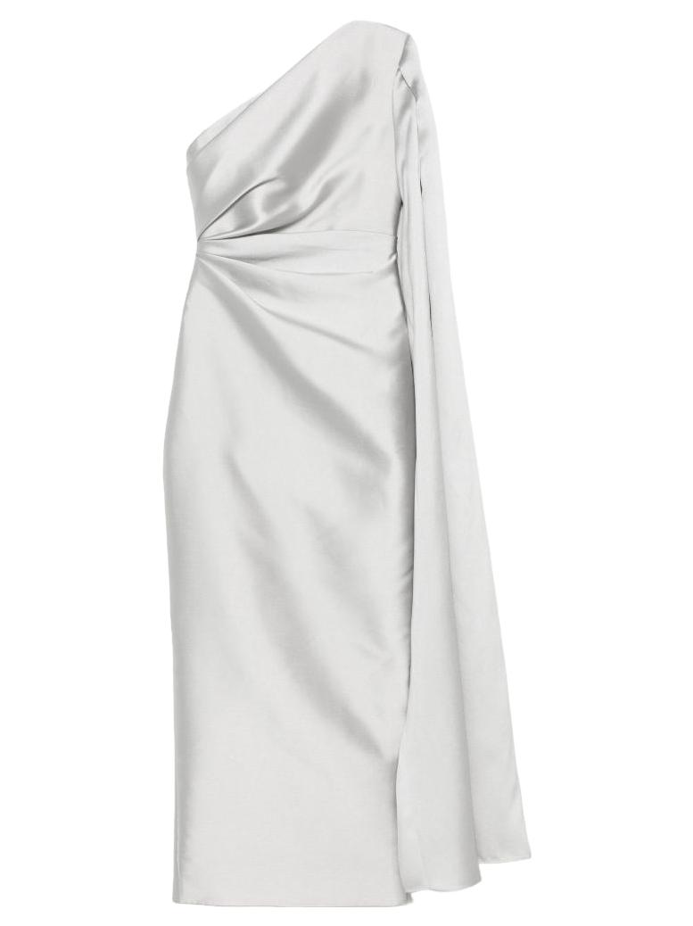 SOLACE LONDON Solace London Veya One-Shoulder Cape Maxi Dress
