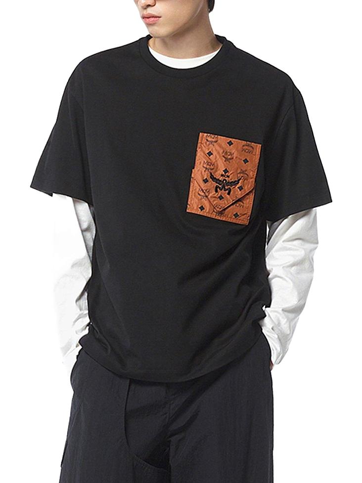 MCM Mcm Monogram Patch Pocket Organic Cotton T-Shirt