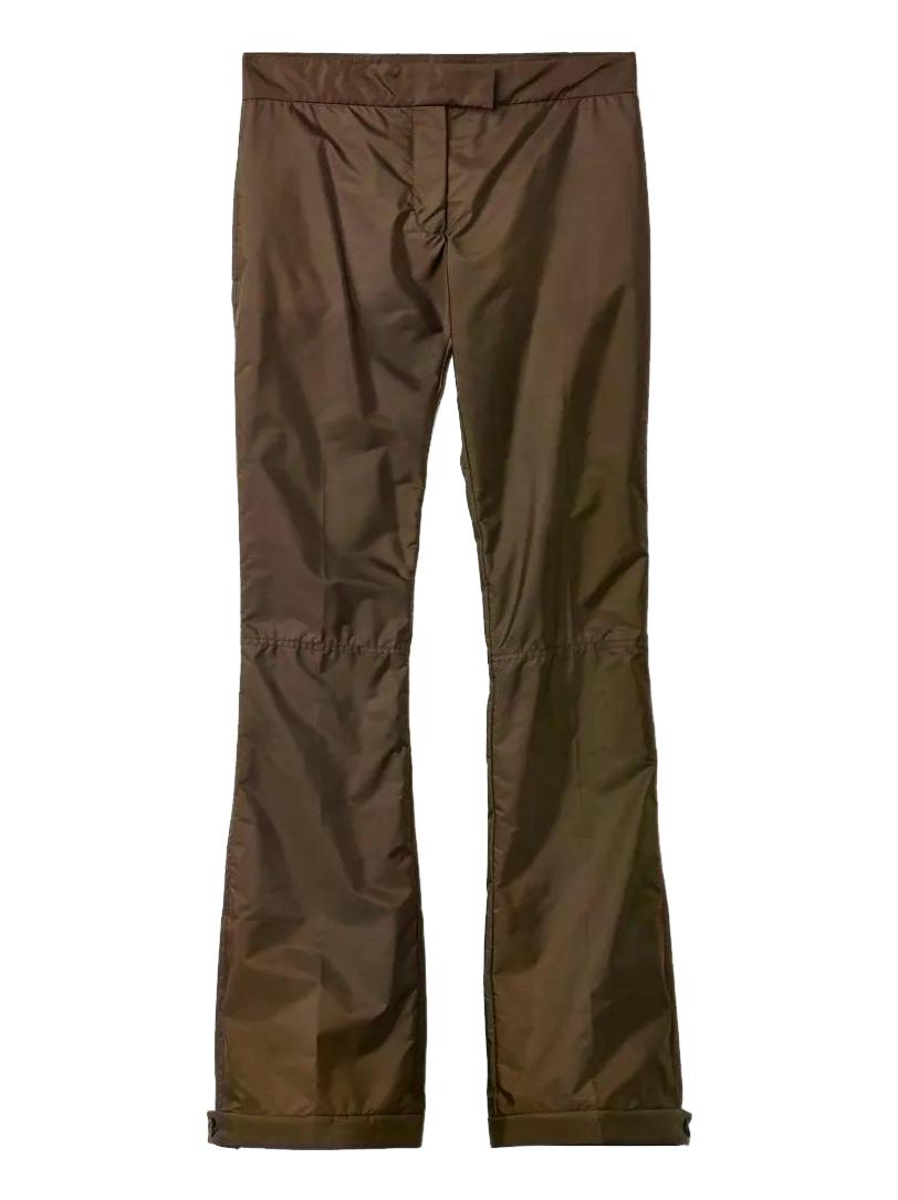 MIU MIU Miu Miu Flared Technical Fabric Trousers