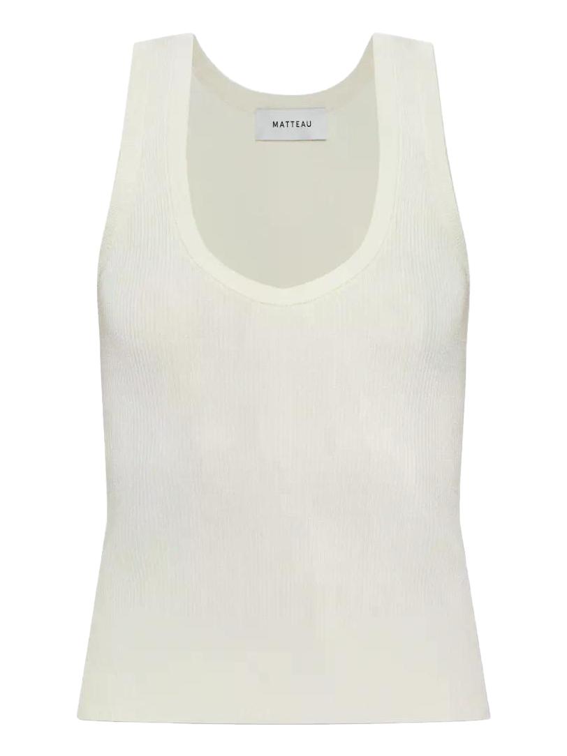 MATTEAU Matteau Ribbed Knit Tank Top