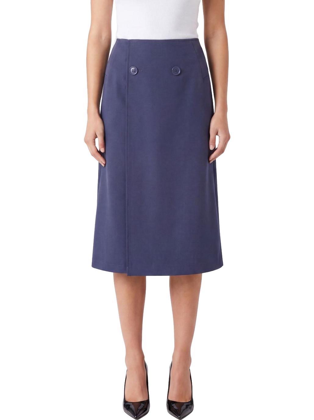 MAISON MARGIELA Mm6 Maison Margiela Wool Blend Midi Wrap Skirt