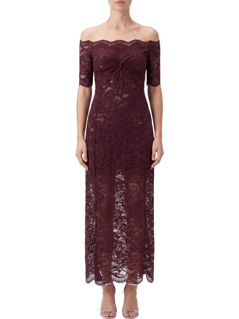 PACO RABANNE Rabanne Off-the-Shoulder Lace Midi Dress