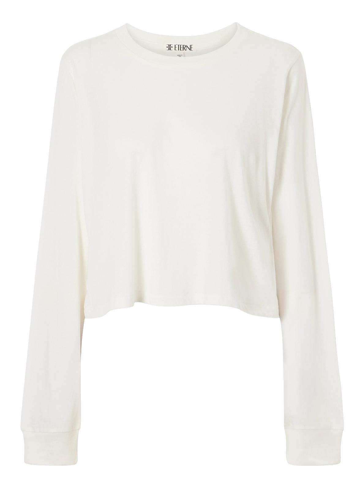 ETERNE ÉTERNE Long Sleeve Cotton and Modal-Blend Jersey T-Shirt