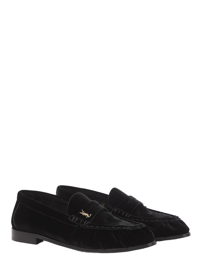 SAINT LAURENT Saint Laurent Le Loafer Velvet Penny Loafers
