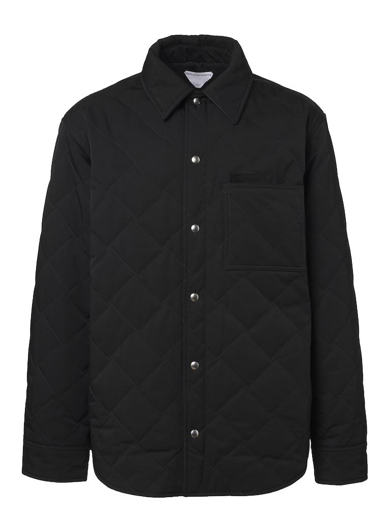 BOTTEGA VENETA Bottega Veneta Intrecciato Quilted Cotton-Blend Overshirt