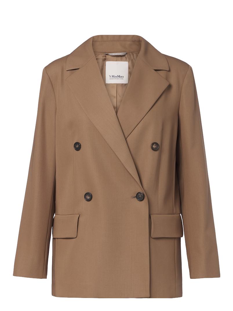 MAX MARA S Max Mara Double-Breasted Virgin Wool Blazer