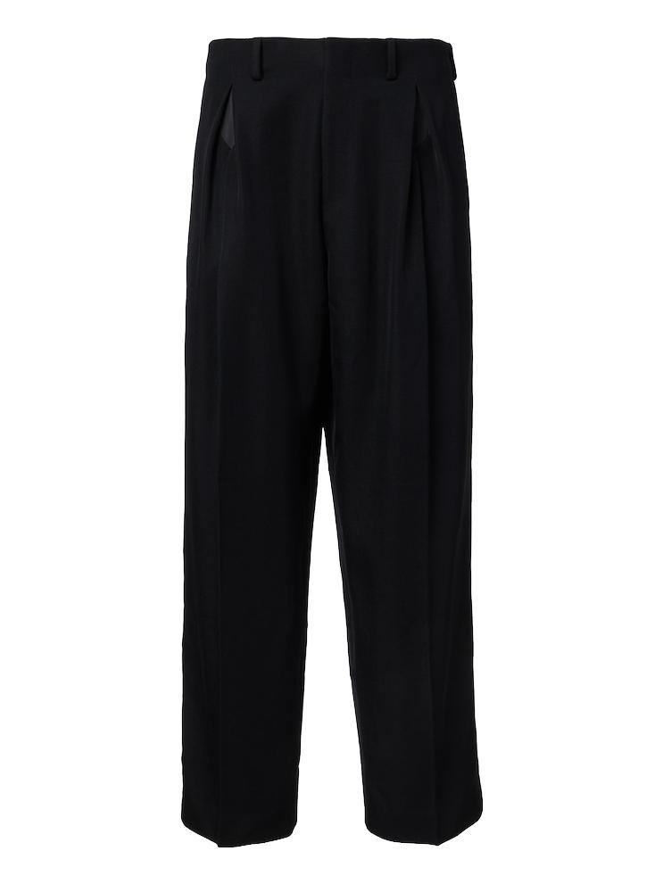 KIKO KOSTADINOV Kiko Kostadinov Votive Wool Wide-Leg Pants - Jet Black