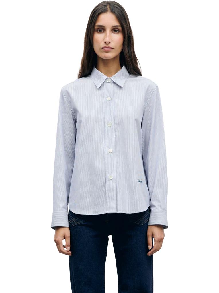 GERARD DAREL GERARD DAREL Relaxed Fit Striped Cotton Shirt