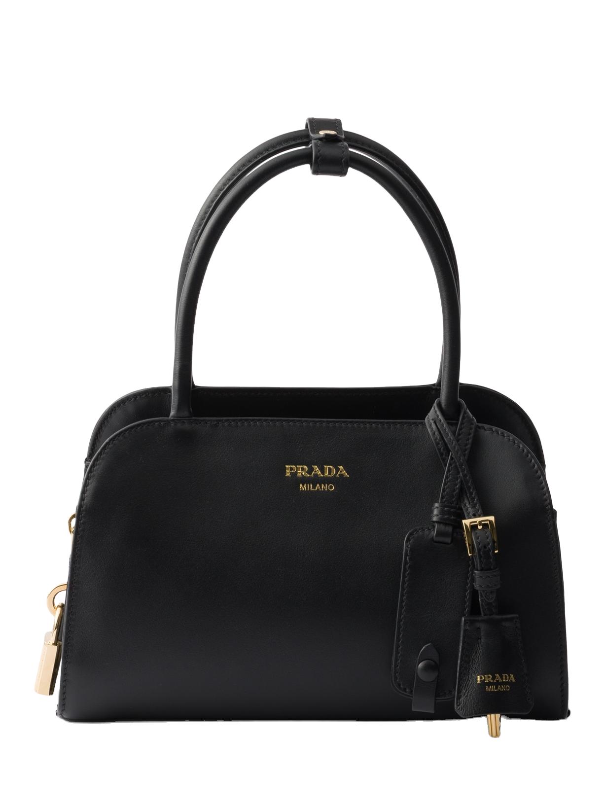 PRADA Prada Coffret Medium Leather Handbag
