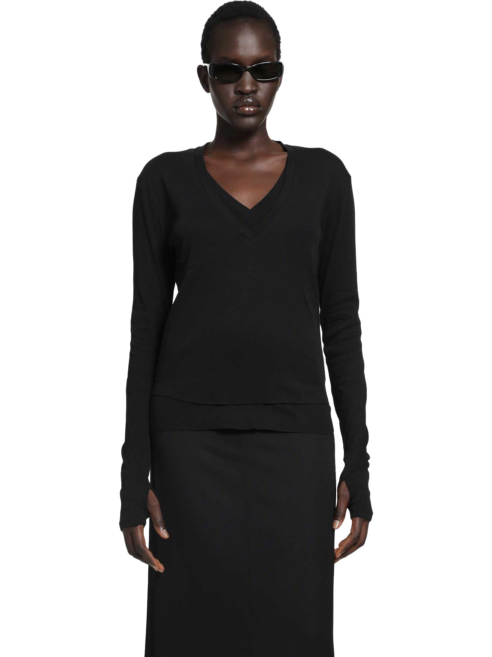 THOM KROM THOM KROM 2 in 1 V-Neck T-Shirt