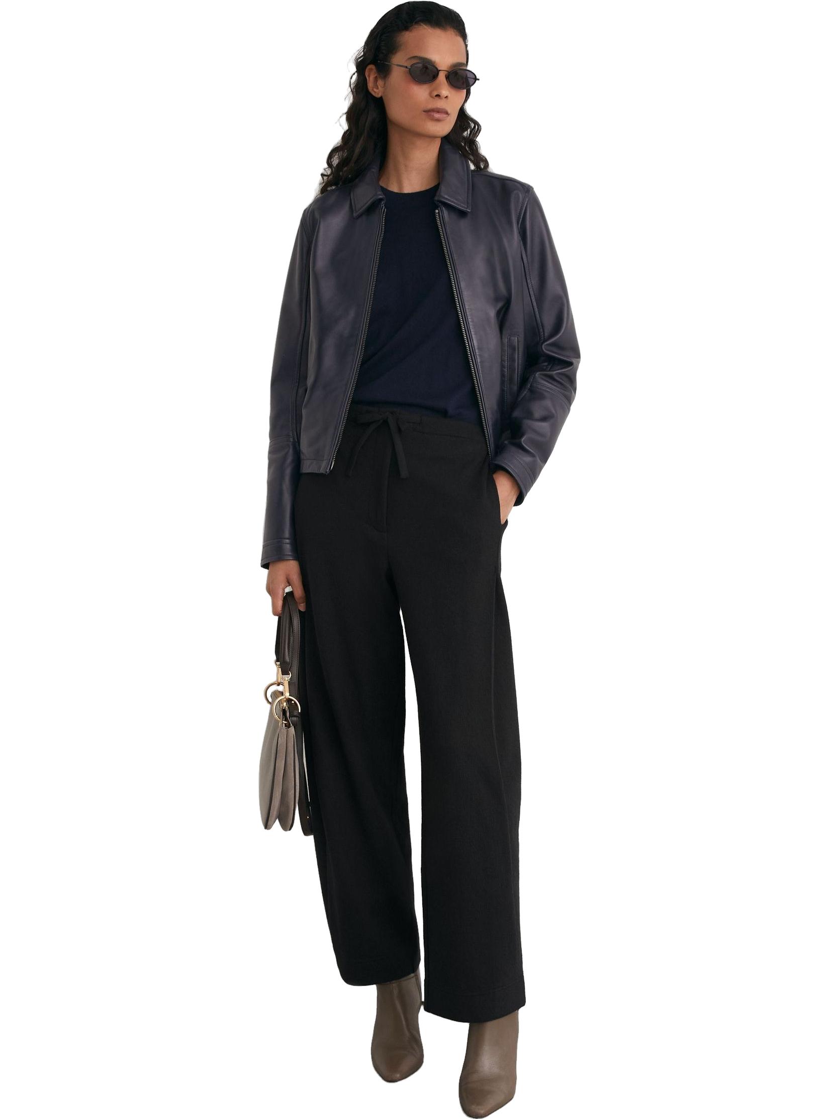 REISS Reiss Leoni Petite Barrel-Leg Drawstring Trousers
