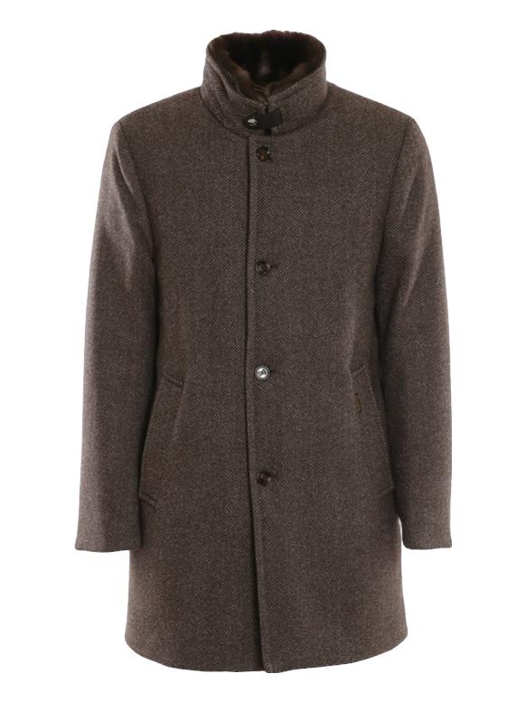 MOORER Moorer Bondfurhd Stand-Collar Coat