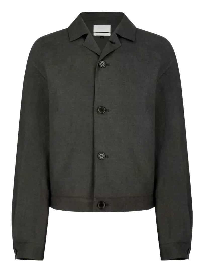 AMOMENTO Amomento Cropped Linen Jacket