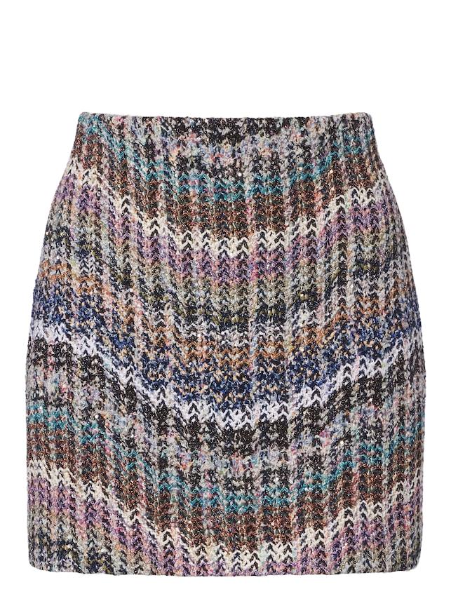 MISSONI Missoni Knitted Lamé Miniskirt
