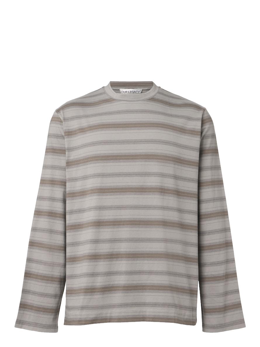 OUR LEGACY box striped cotton jersey t-shirt