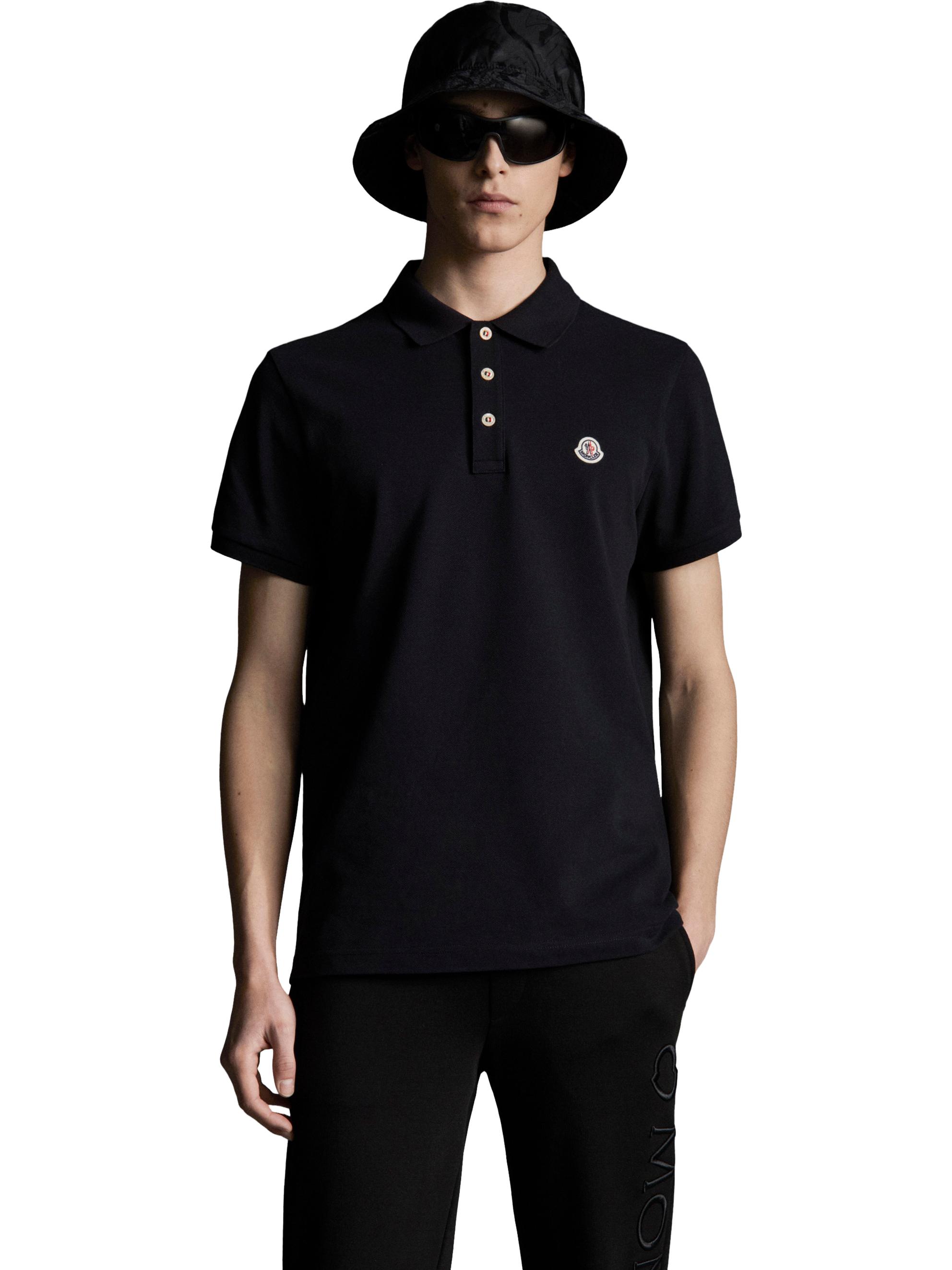 MONCLER Logo Patch Polo Shirt