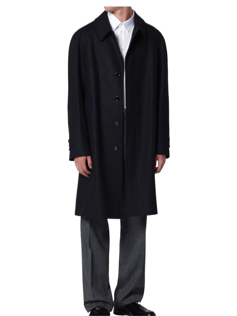 LARDINI Lardini Herringbone-Weave Raglan-Sleeve Coat