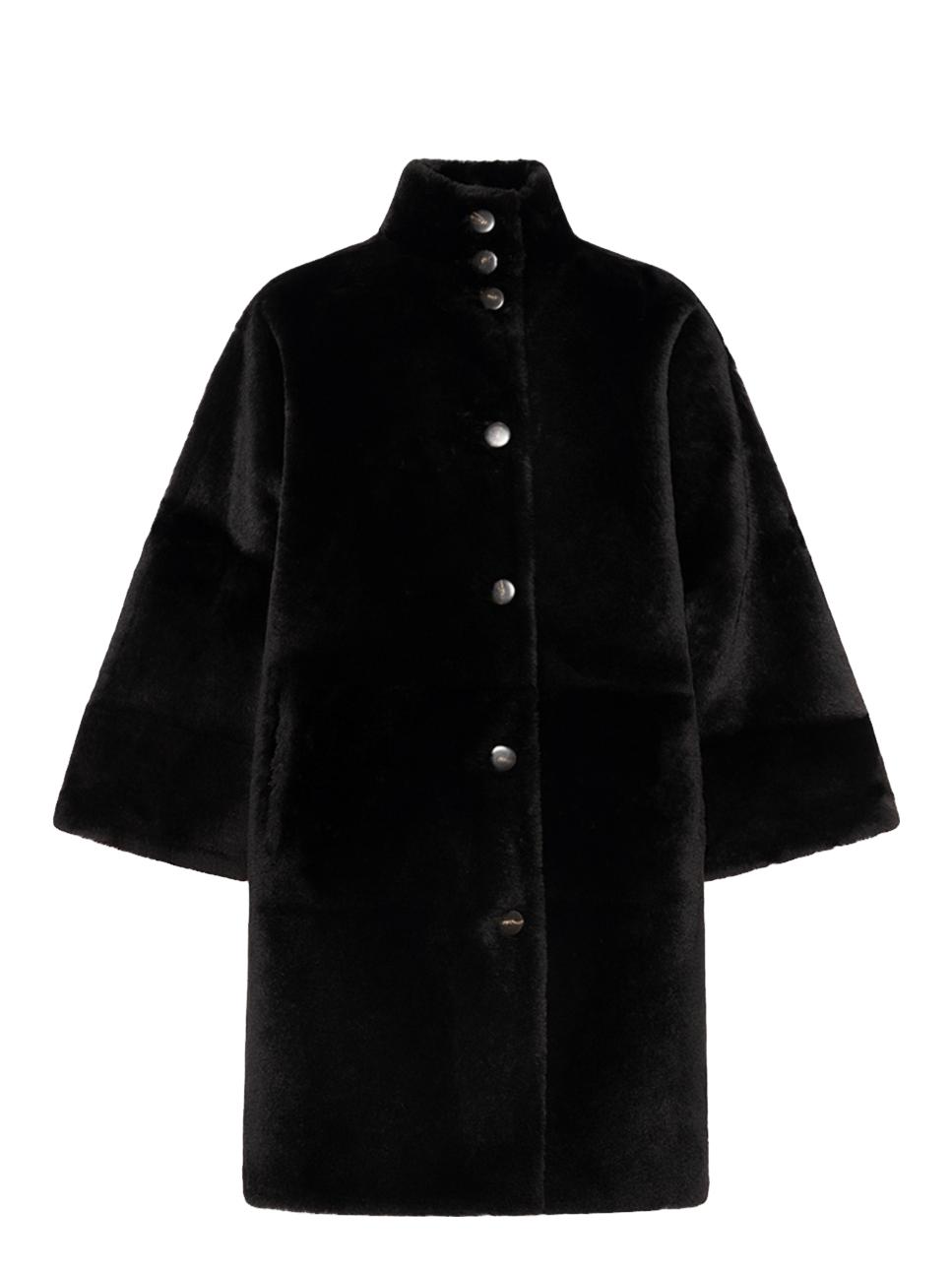 YVES SALOMON Yves Salomon Oversized Shearling Coat