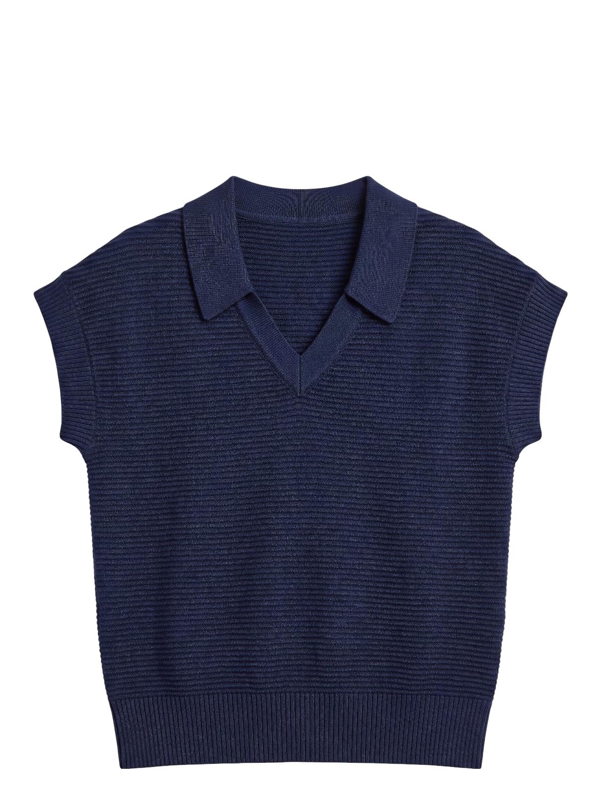 THOM BROWNE Silk-Blend Polo Shirt