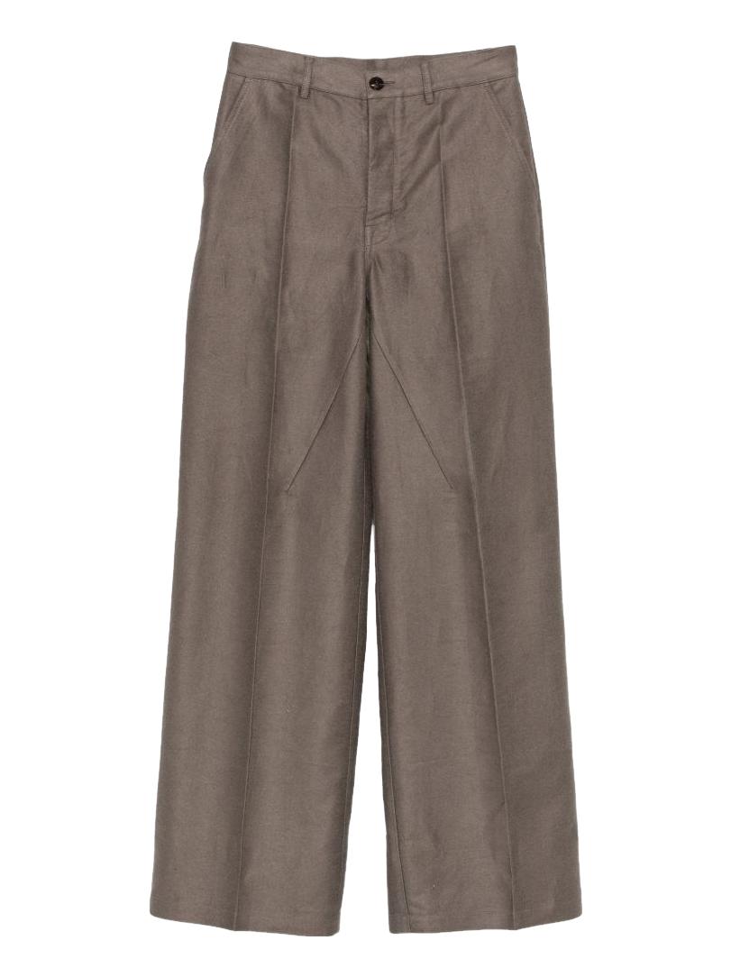 RICK OWENS Rick Owens Cotton Blend Wide-Leg Trousers