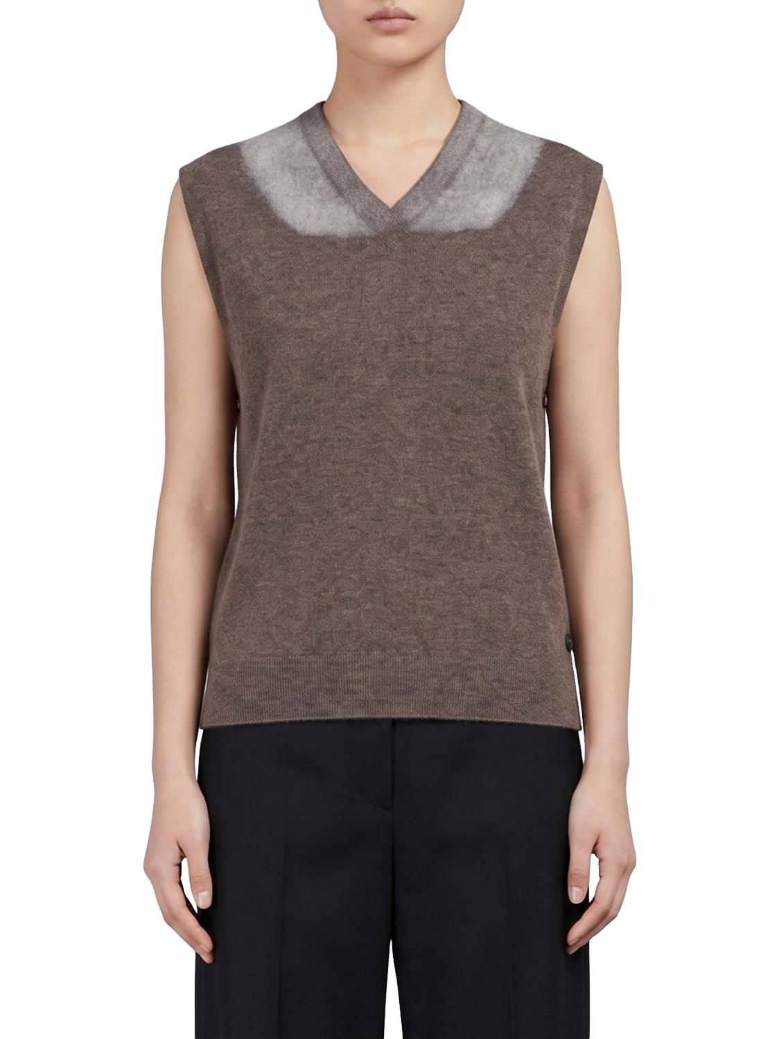 MAISON MARGIELA Maison Margiela Virgin Wool Knitted Waistcoat
