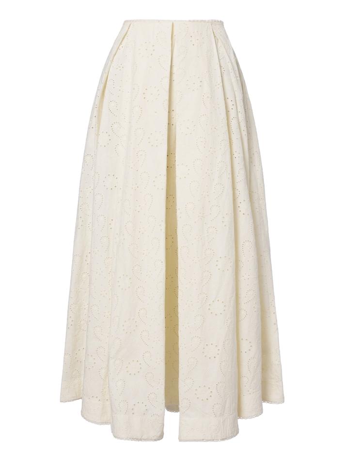 AGUA BENDITA Agua by Agua Bendita Delta Broderie Anglaise Maxi Skirt