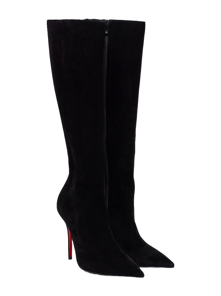 CHRISTIAN LOUBOUTIN Christian Louboutin Miss Z Suede Knee-High Boots
