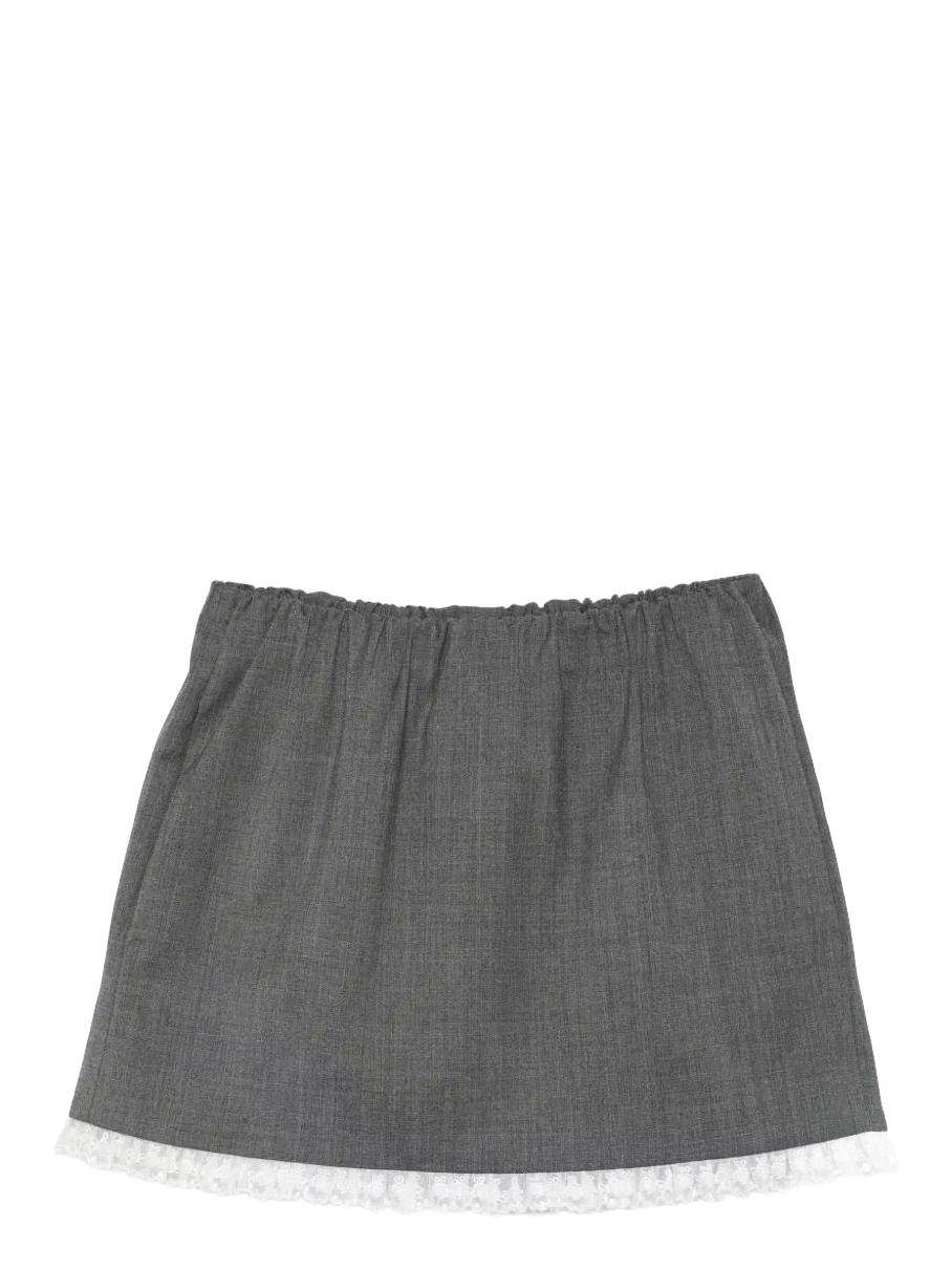 MAJE Maje Lace-Trim Mini Skirt