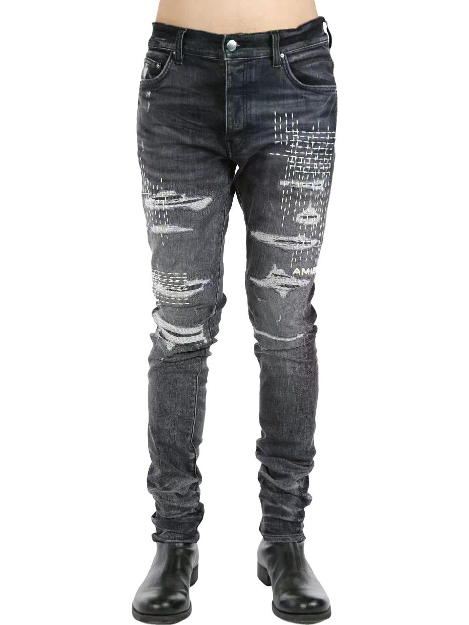 AMIRI AMIRI Boro Repair Skinny Jeans