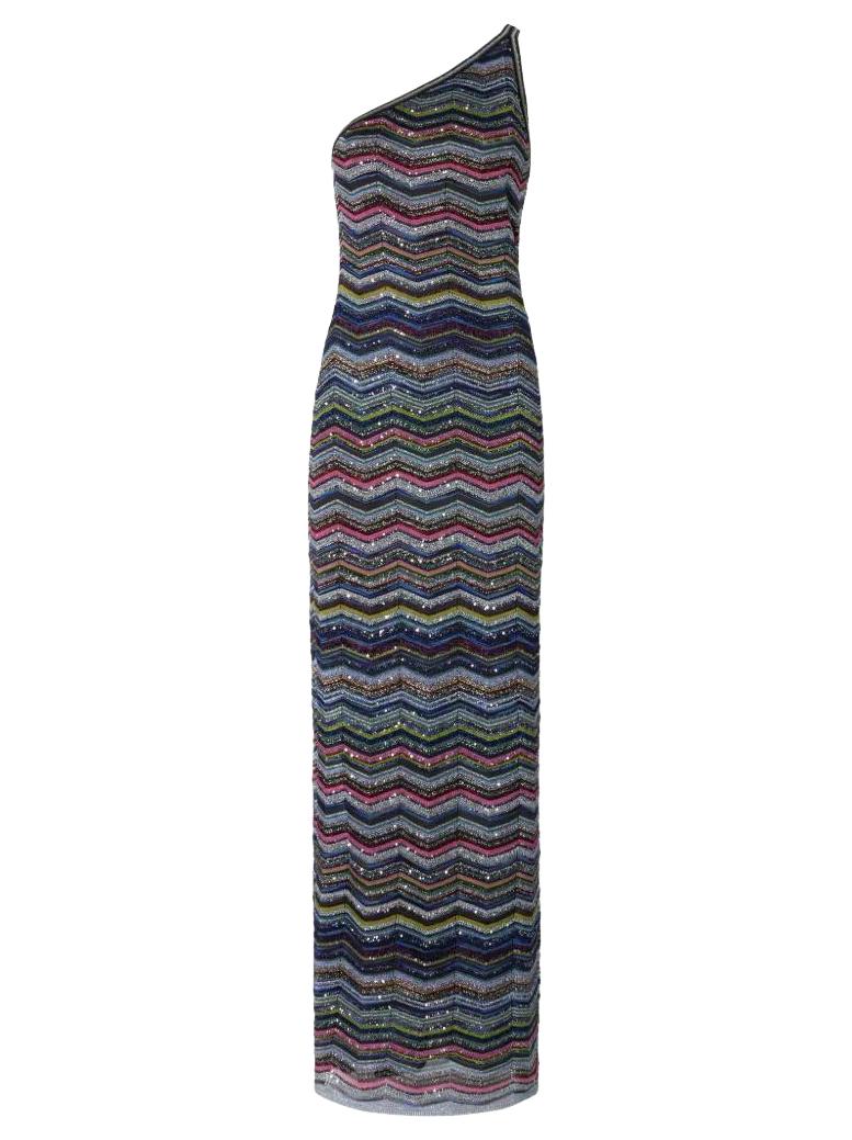 MISSONI Missoni One-Shoulder Sequin Maxi Dress
