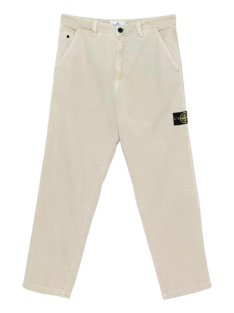 STONE ISLAND Stone Island Logo Patch Straight-Leg Trousers