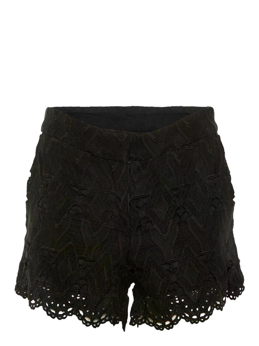ERMANNO SCERVINO Ermanno Scervino Relaxed Fit Linen Shirt with Lace Inserts