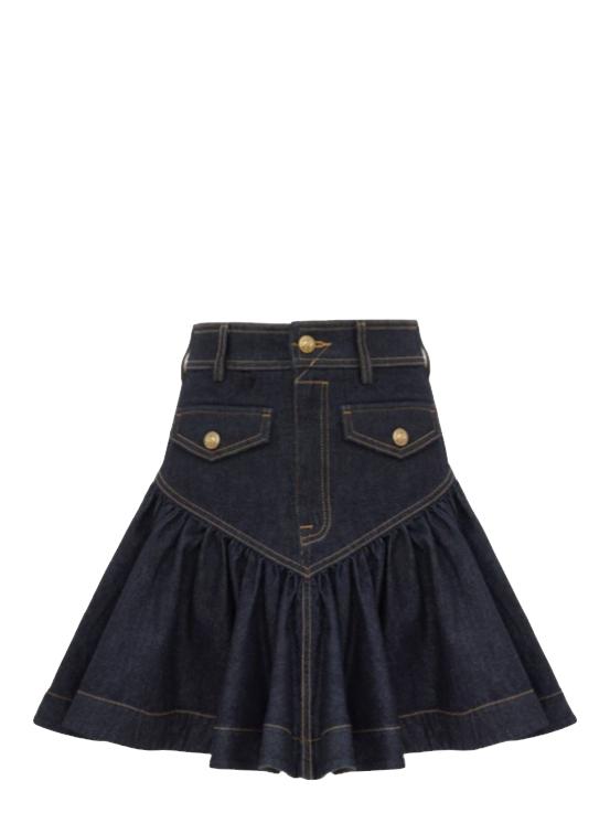 ZIMMERMANN Zimmermann Denim Frill Mini Skirt