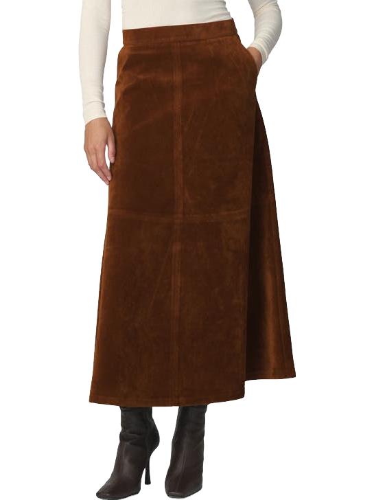 JOE'SJEANS Joe's Tavi Faux Suede A-Line Midi Skirt