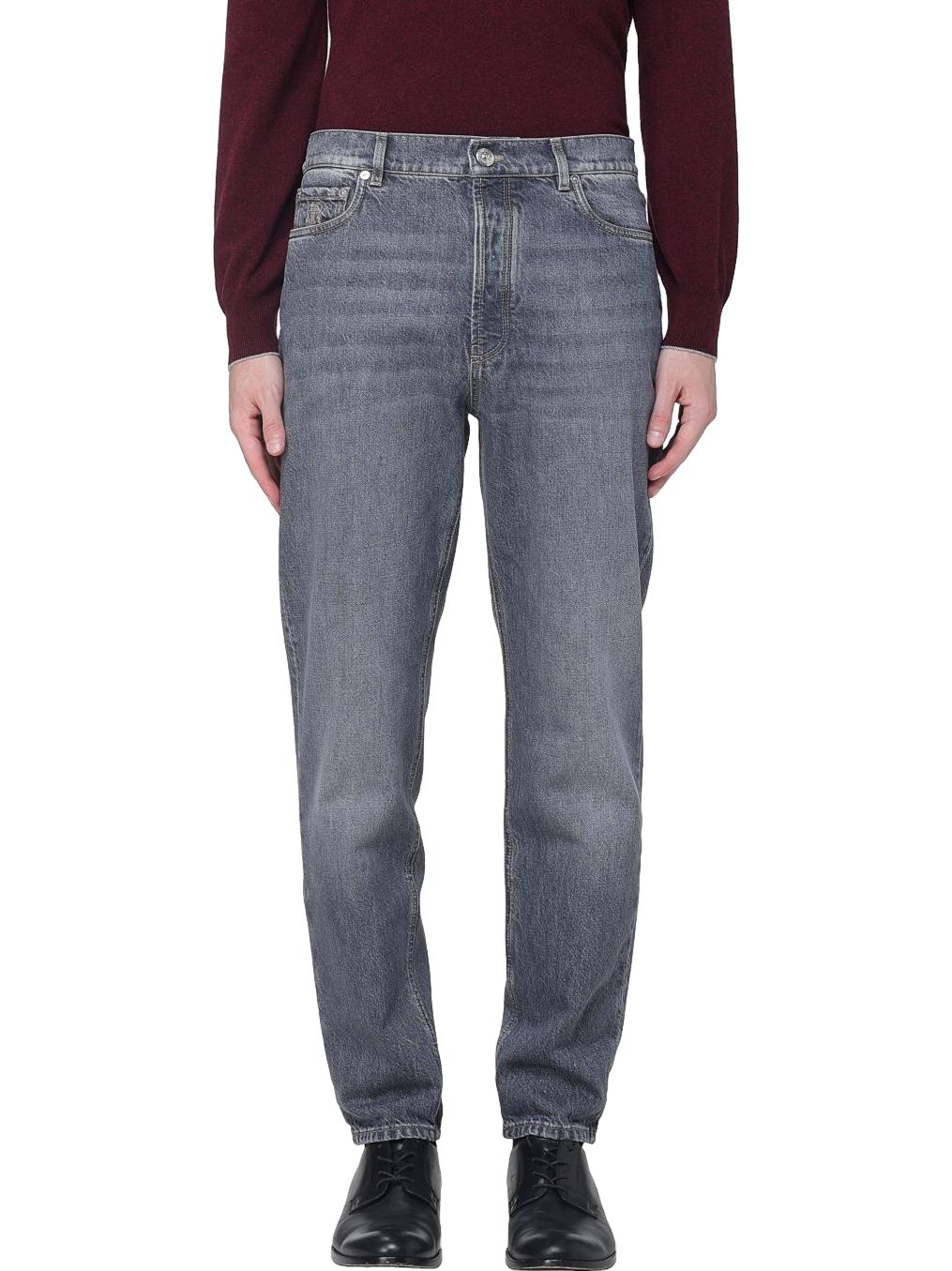 BRUNELLO CUCINELLI Brunello Cucinelli Mid-Rise Straight Fit Stretch Denim Jeans