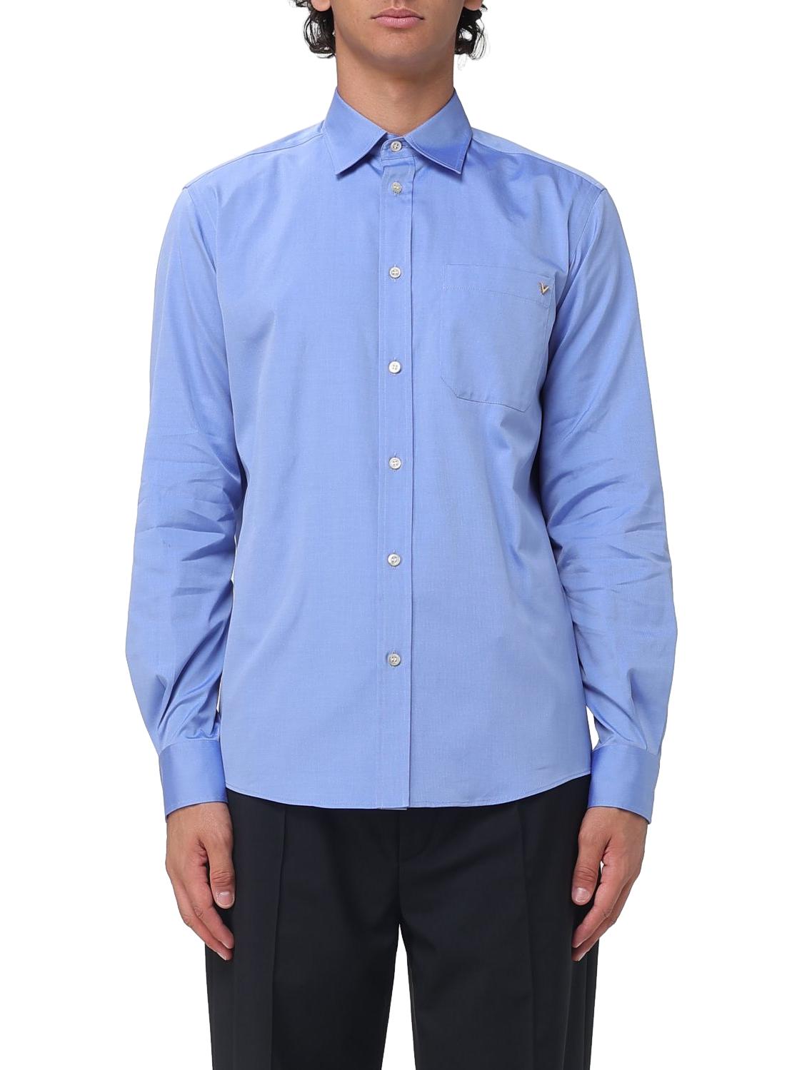 VALENTINO slim fit shirt in cotton poplin with french collar