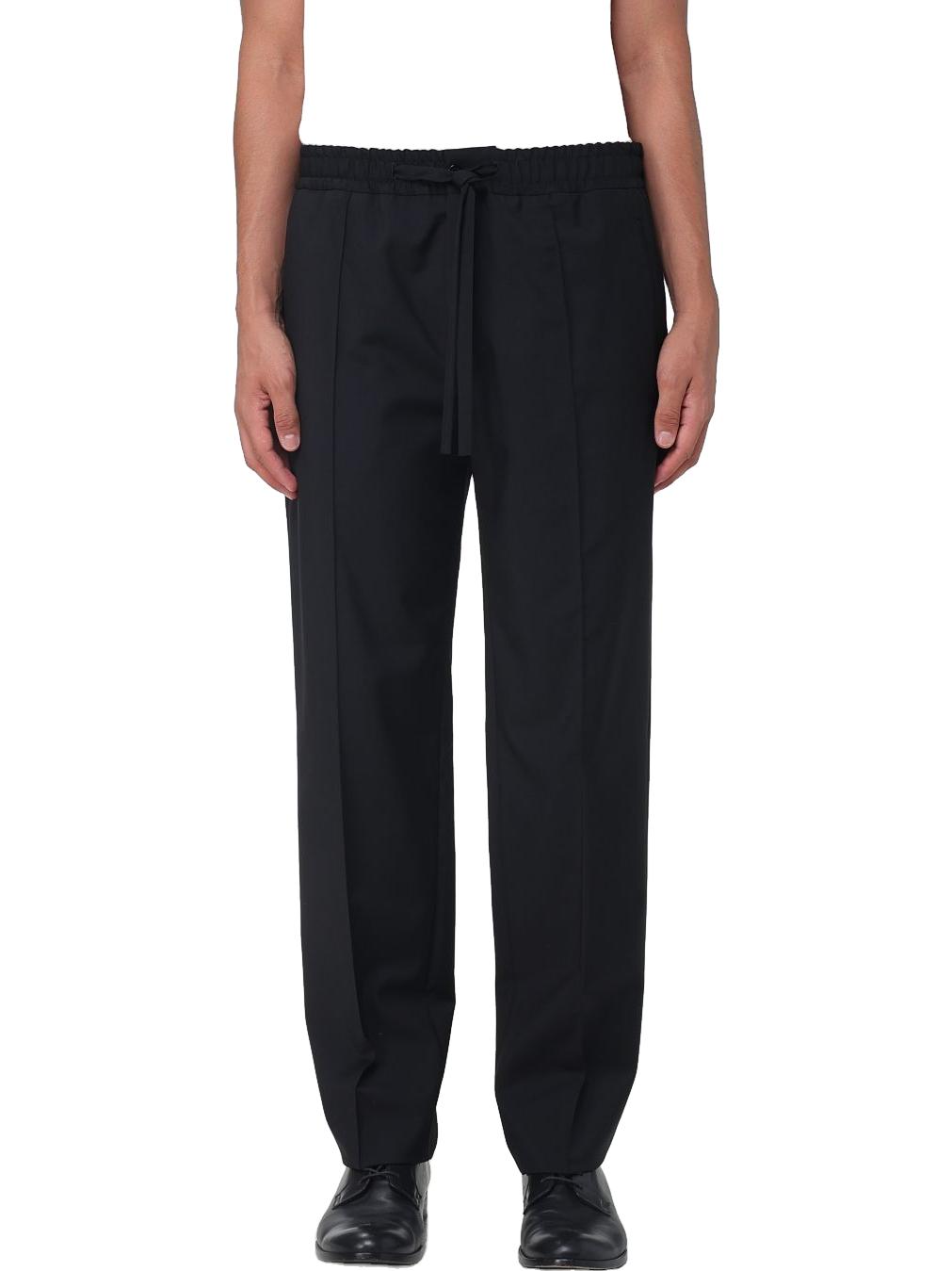 VALENTINO Valentino Garavani Twill Trousers with Elasticated Drawstring Waist
