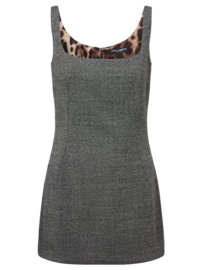 DOLCE & GABBANA Dolce&Gabbana Wool Tweed Mini Dress
