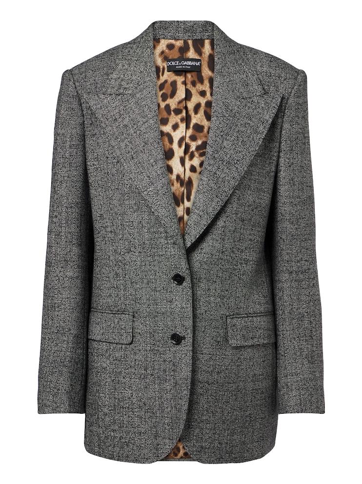 DOLCE & GABBANA Dolce&Gabbana Virgin Wool Tweed Blazer